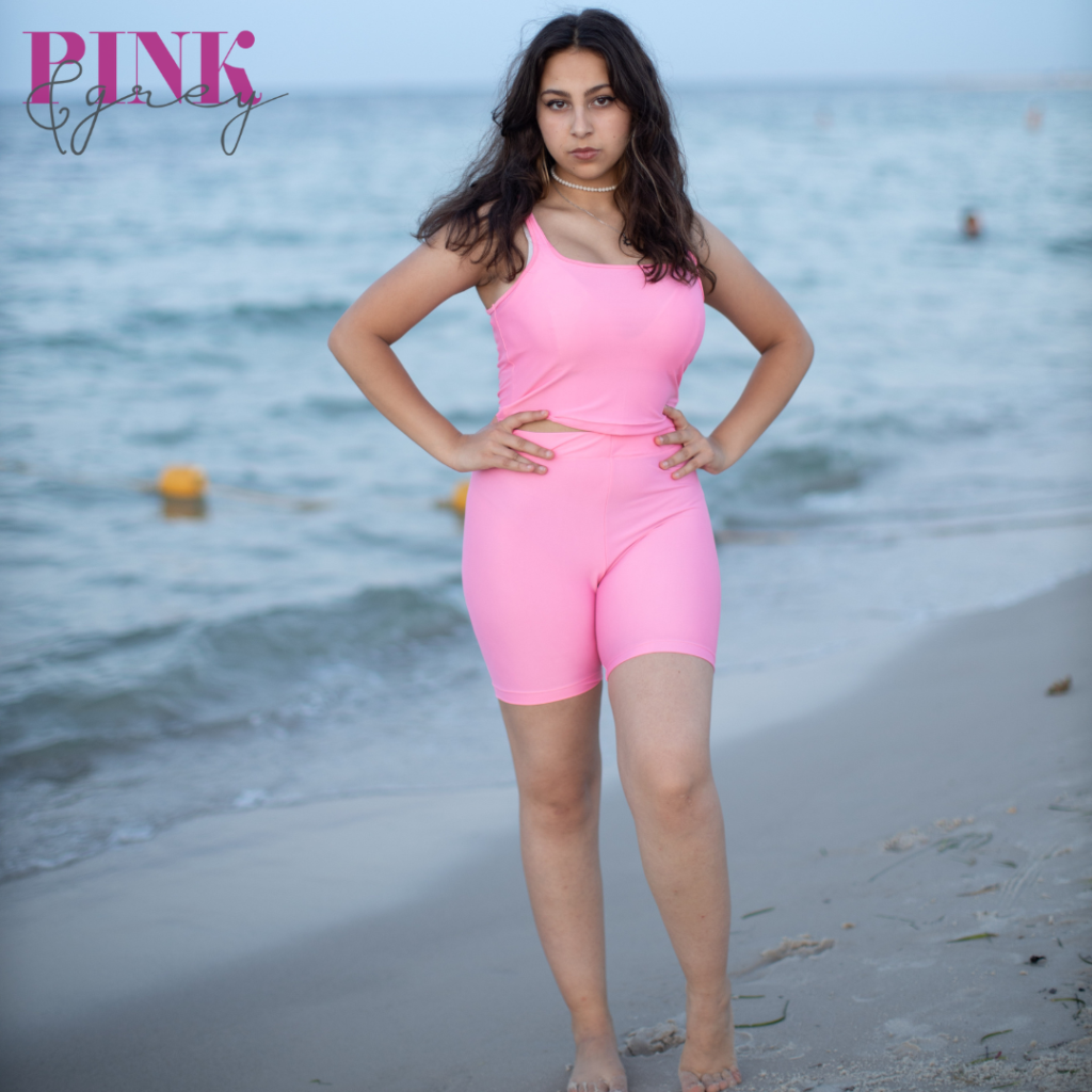 Maillot de Bain Shorty chic – Pink And Grey